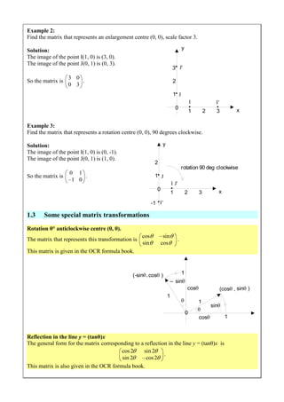 Do you know matrix transformations | PDF