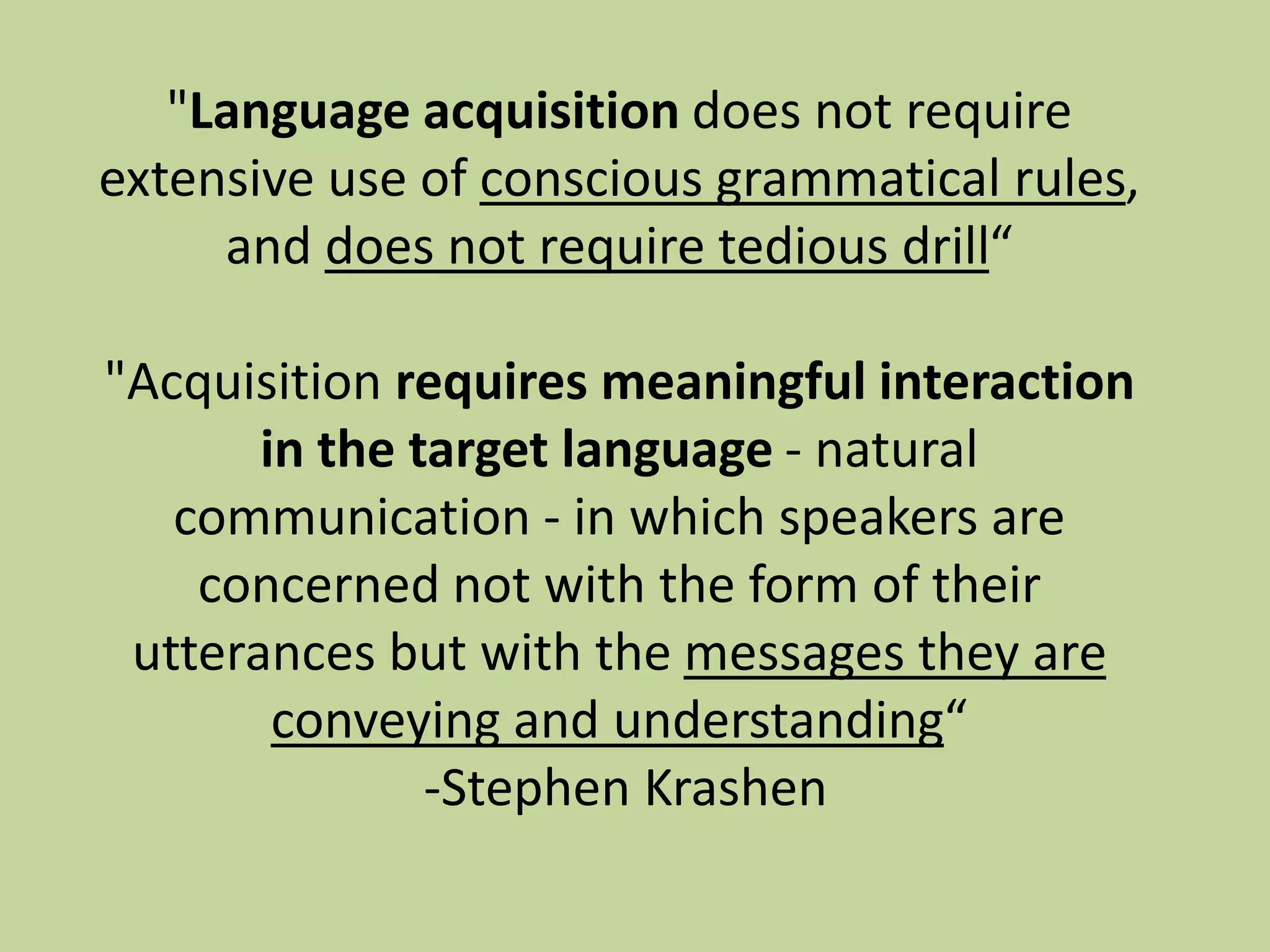 Learning Vs. Acquiring | PPTX