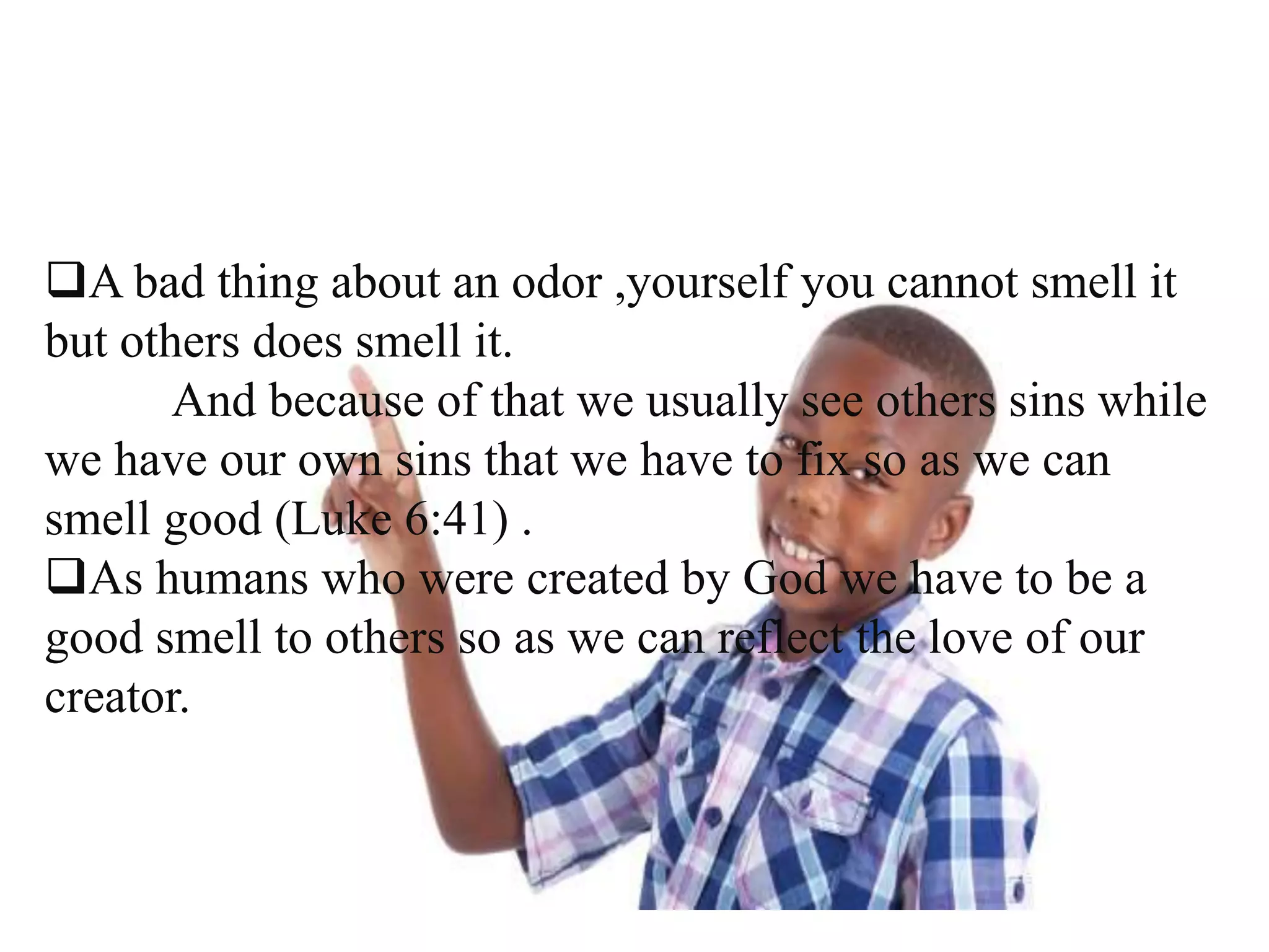 Do you know your smell as a christian? | PPT