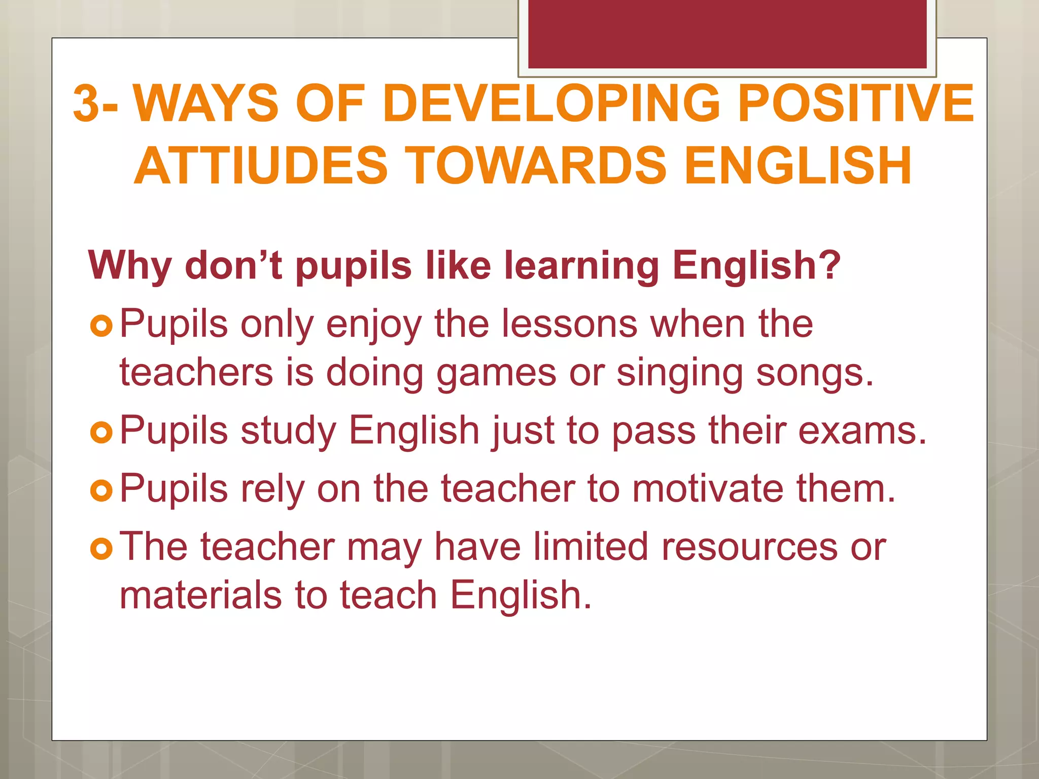 Do you like learning english? | PPT