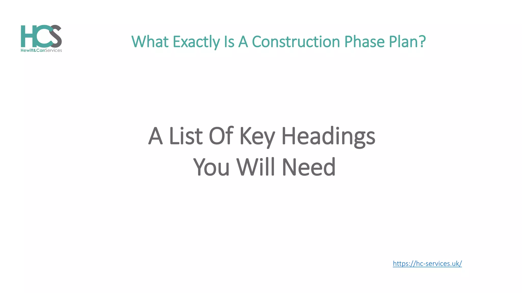 Do You Need A Construction Phase Plan | PPTX
