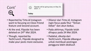 Flipside Feature by Instagram, Yay or Nay? | PPT