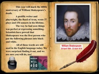 Do+you+speak+shakespeare+language | PPTX