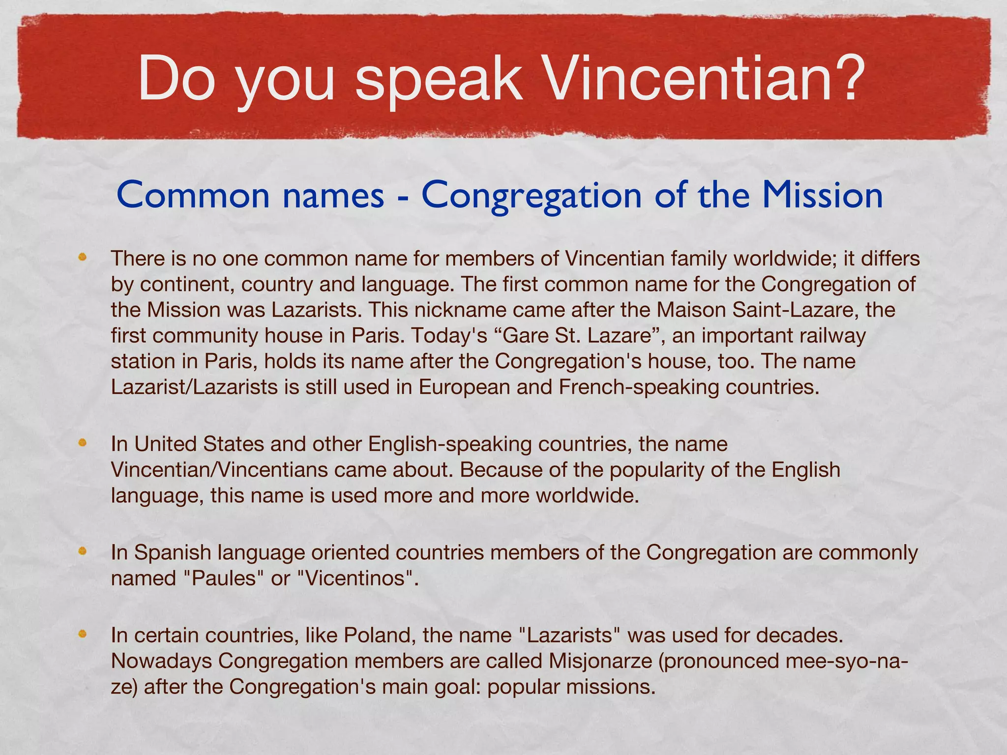 Do you speak Vincentian? | PPT