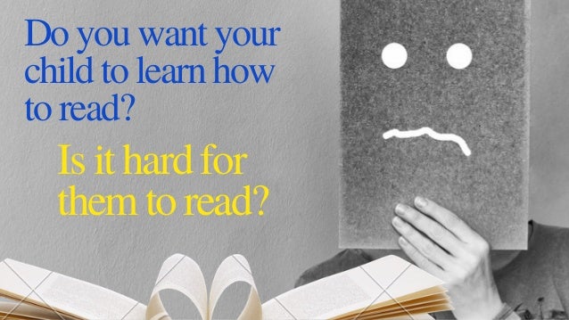 Slide 1 Is it hard for your child to read? | PDF