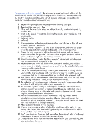 Do you want to develop yourself | PDF | Human Resources | Business