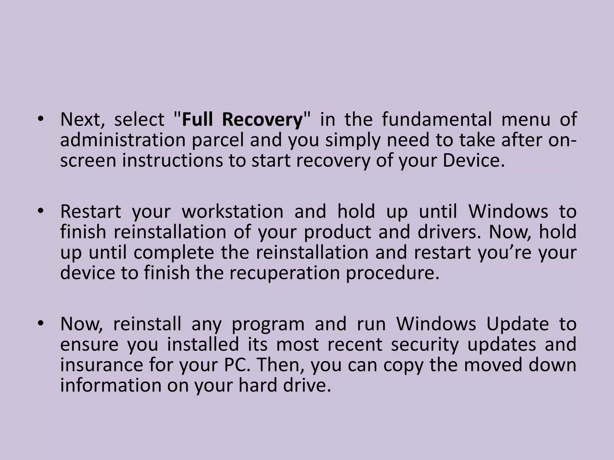 Do you want to restore a Lenovo ThinkPad? | PPT