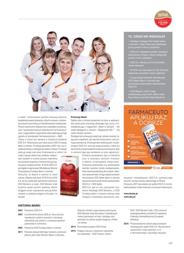 Case study marki DOZ z Albumu Superbrands Polska 2017 | PDF