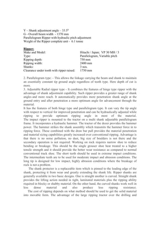 Dozer & ripper | PDF