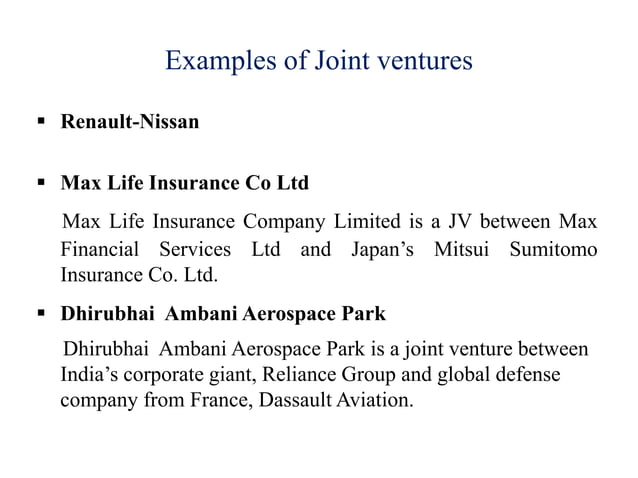 E commerce, Joint venture, Franchising, Merger and Acquisition | PPTX