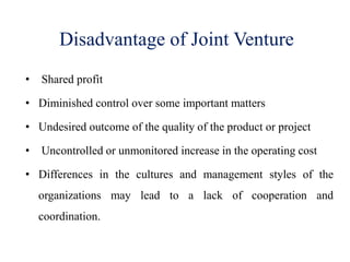 E commerce, Joint venture, Franchising, Merger and Acquisition | PPTX