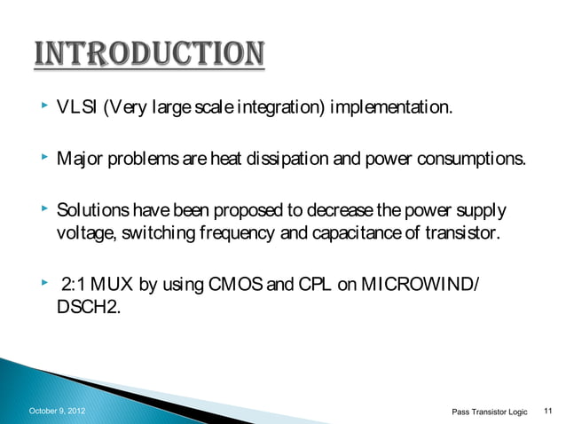 Pass Transistor Logic | PPT