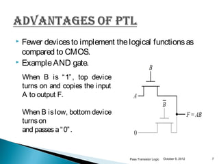 Pass Transistor Logic | PPT