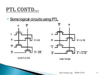 Pass Transistor Logic | PPT
