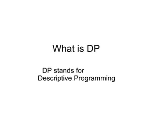 DP | PPT