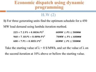ELECTRICAL POWER SYSTEMS ECONOMICS | PPT | Free Download