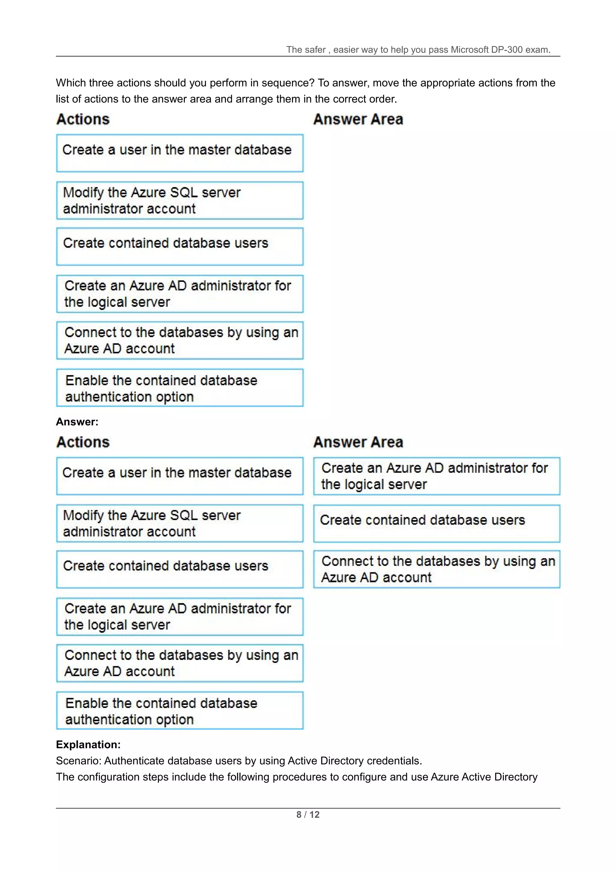 Dp 300 Administering Microsoft Azure Sql Solutions Updated Dumps Pdf