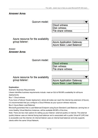 DP-300 Administering Microsoft Azure SQL Solutions Updated Dumps | PDF
