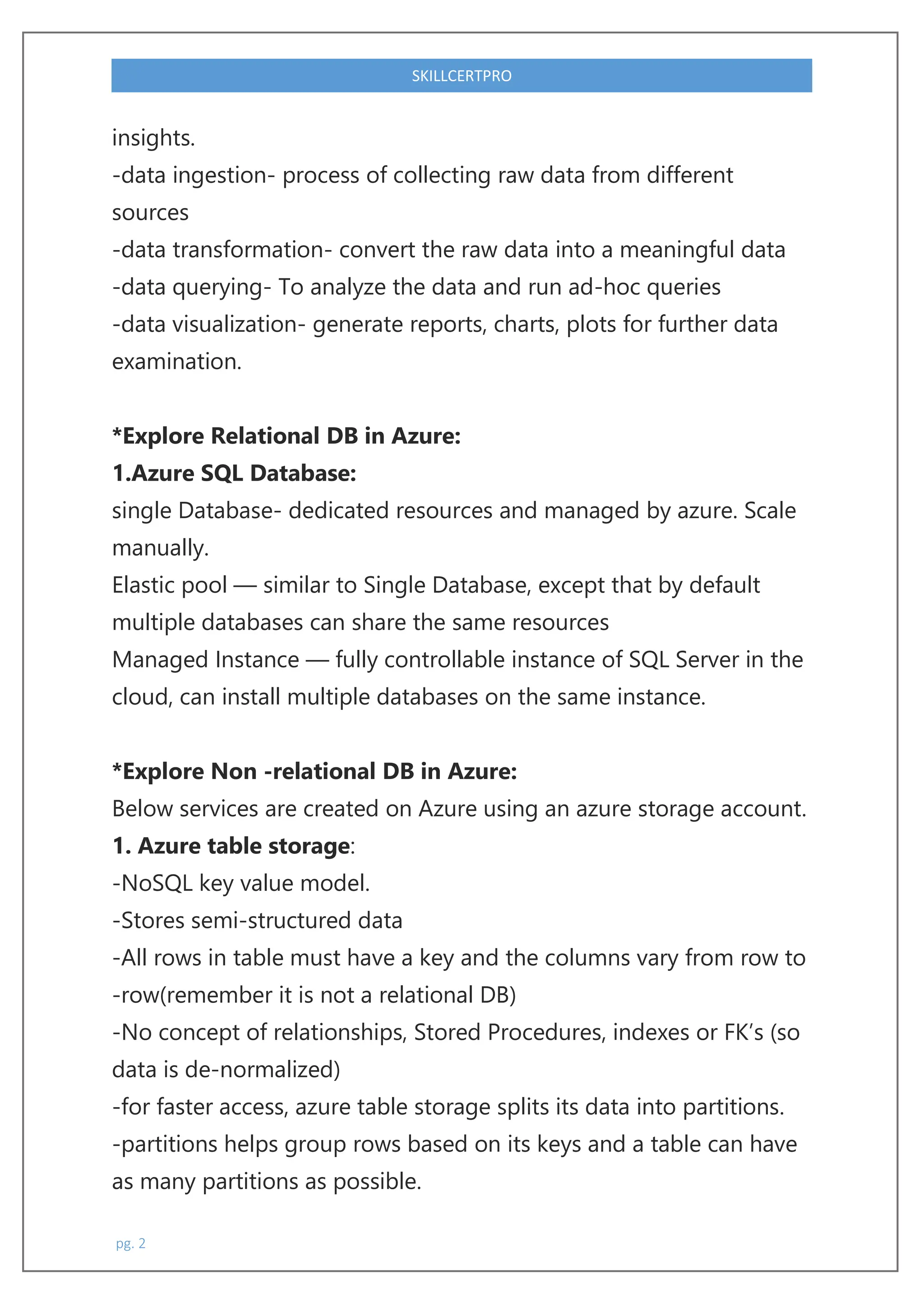 Microsoft Azure Cloud Master-Cheat-Sheet | PDF