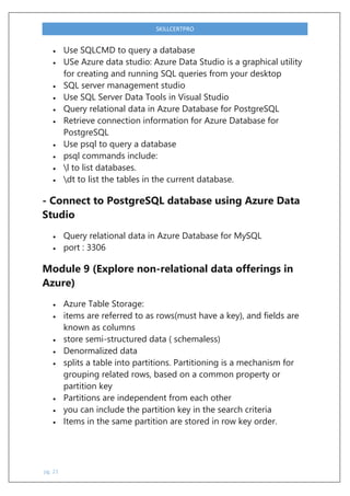 Microsoft Azure Cloud Master-Cheat-Sheet | PDF