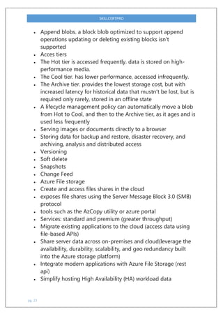 Microsoft Azure Cloud Master-Cheat-Sheet | PDF