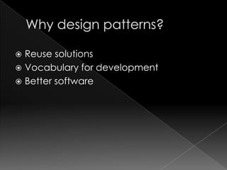 Design patterns in brief | PPTX