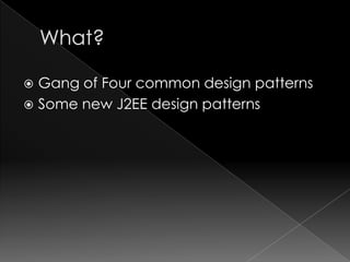 Design patterns in brief | PPTX