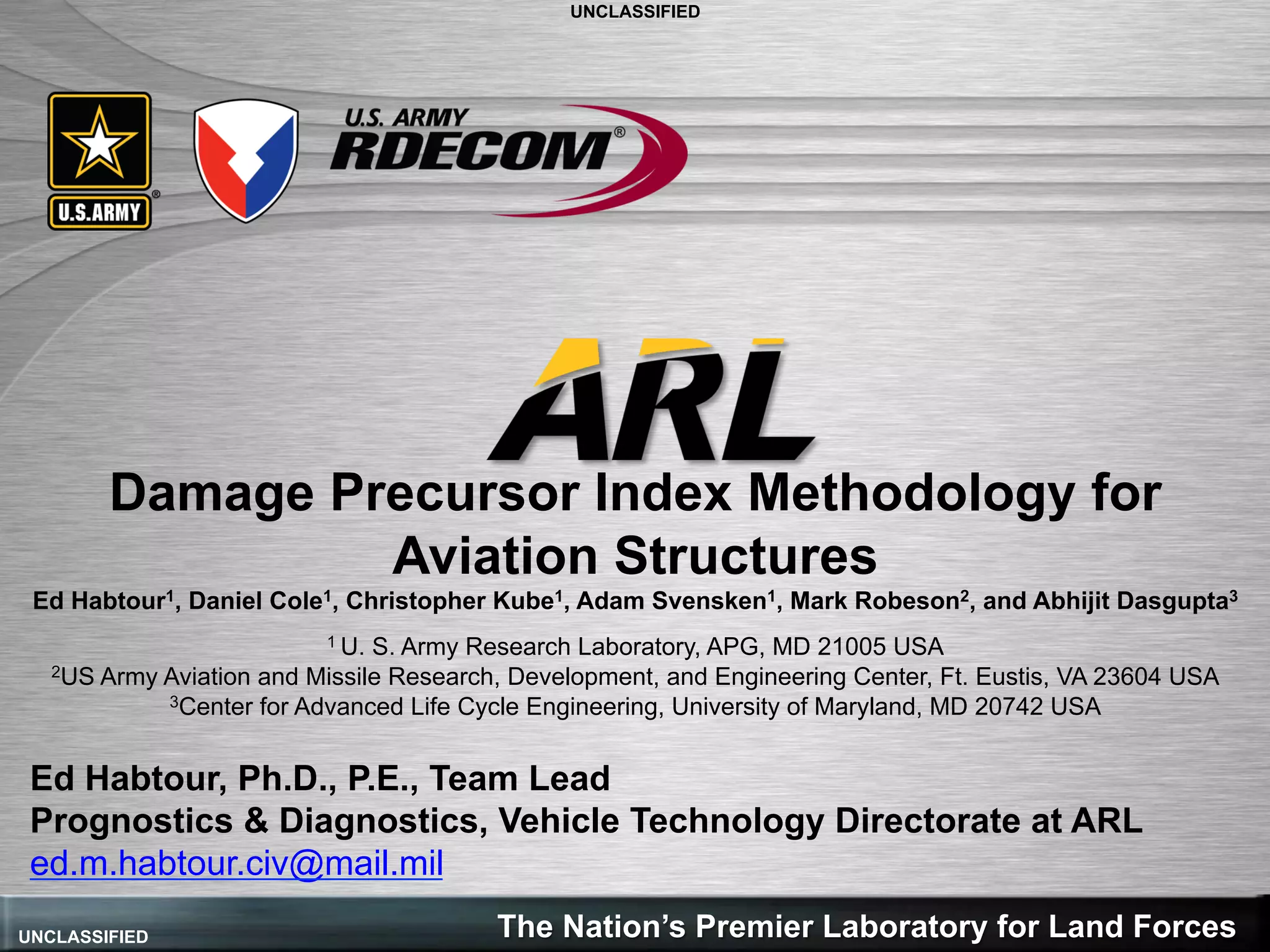 Damage precursor detection to outsmarting fatigue | PDF