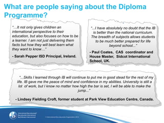 The Diploma Programme | PPTX