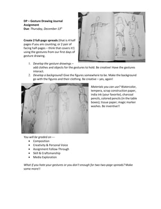 Gesture Drawing Objects
