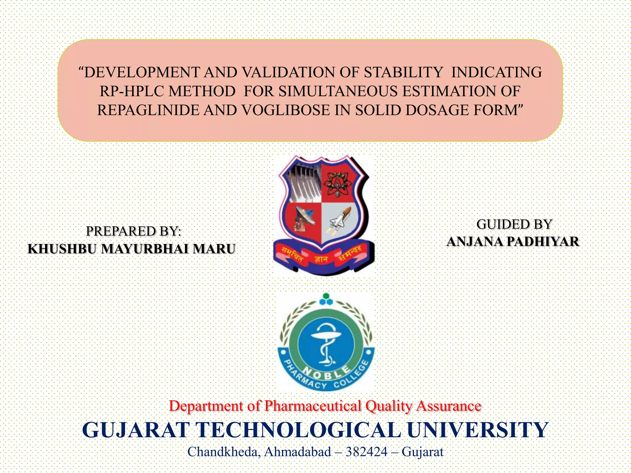 DEVELOPMENT AND VALIDATION OF STABILITY INDICATING RP-HPLC METHOD FOR SIMULTANEOUS ESTIMATION OF ...