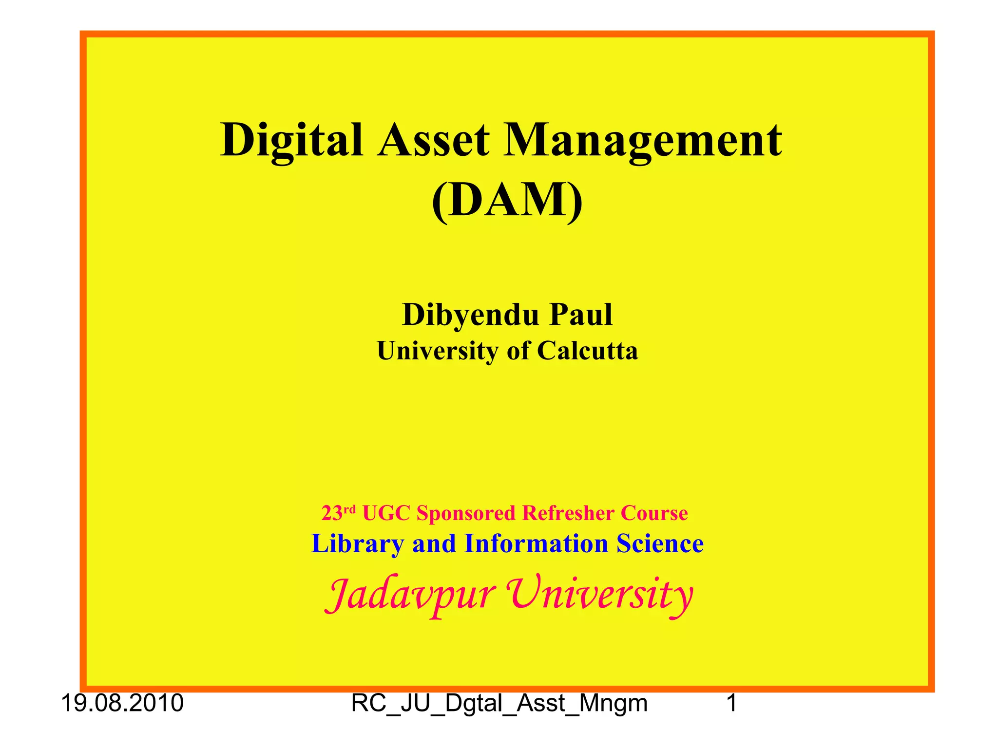 Digital Asset Management | ODP | Computing | Technology & Computing