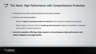 DDoS Mitigation - DefensePro - RADWARE | PPTX