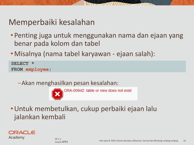 Pemrograman database menggunakan SQL Part 1.1 | PPT