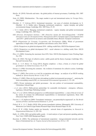 International Cooperation And Development A Conceptual Overview Pdf