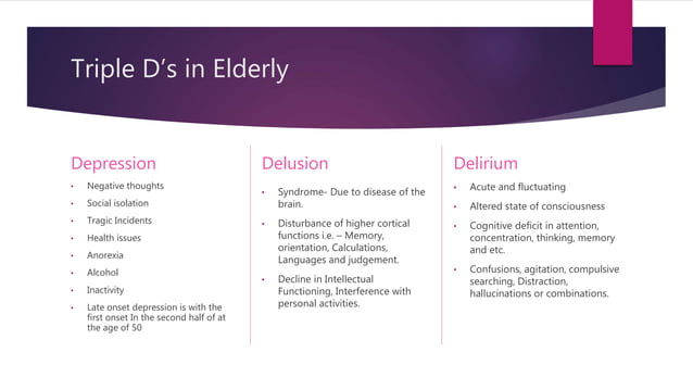 geriatric psychology | PPTX | Brain and Nervous System Disorders ...