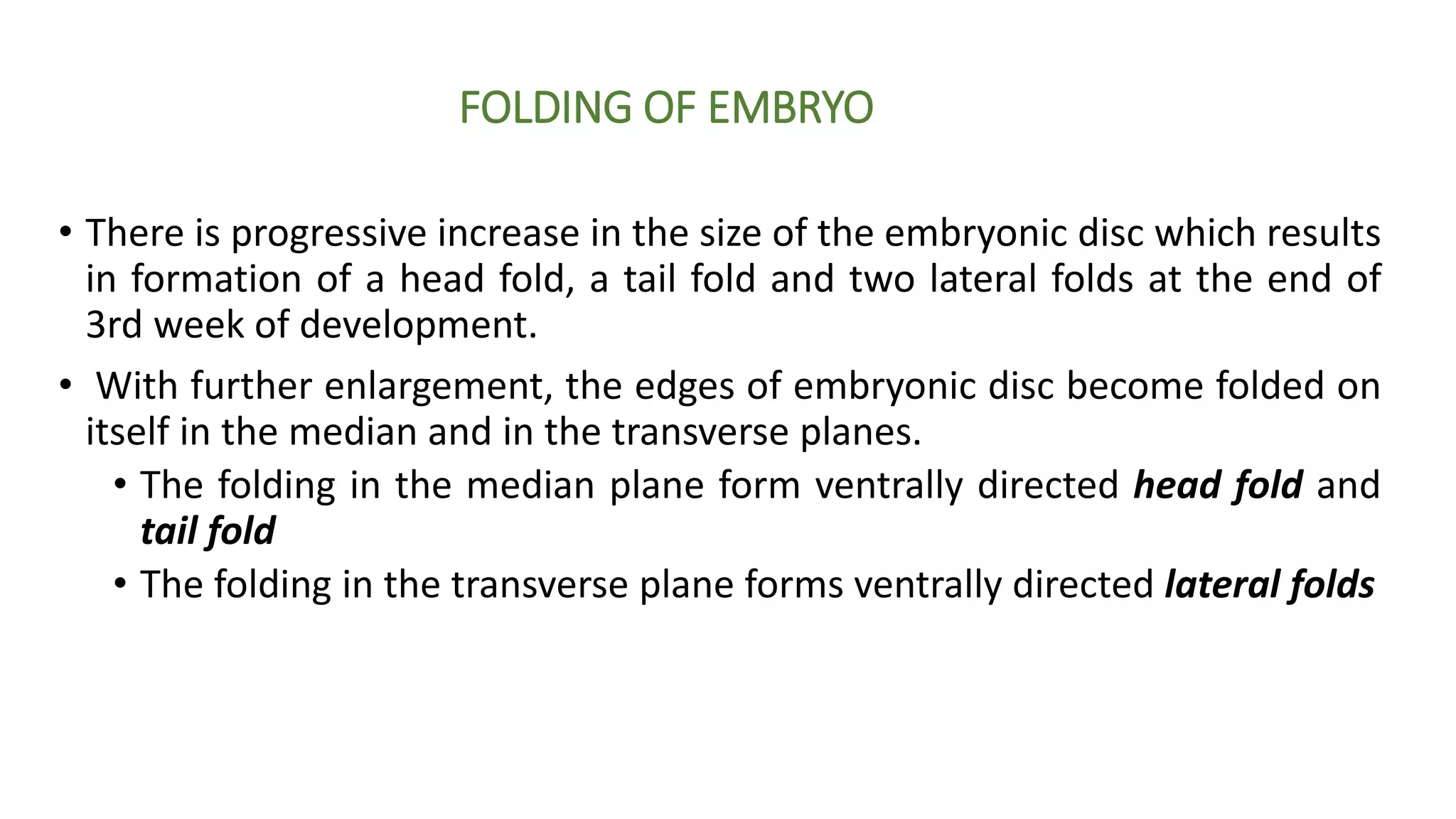 Embryonic period of development | PPTX