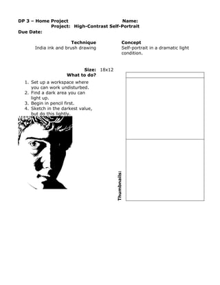 Dp3 hw hi-contrast self-portrait with image | DOC