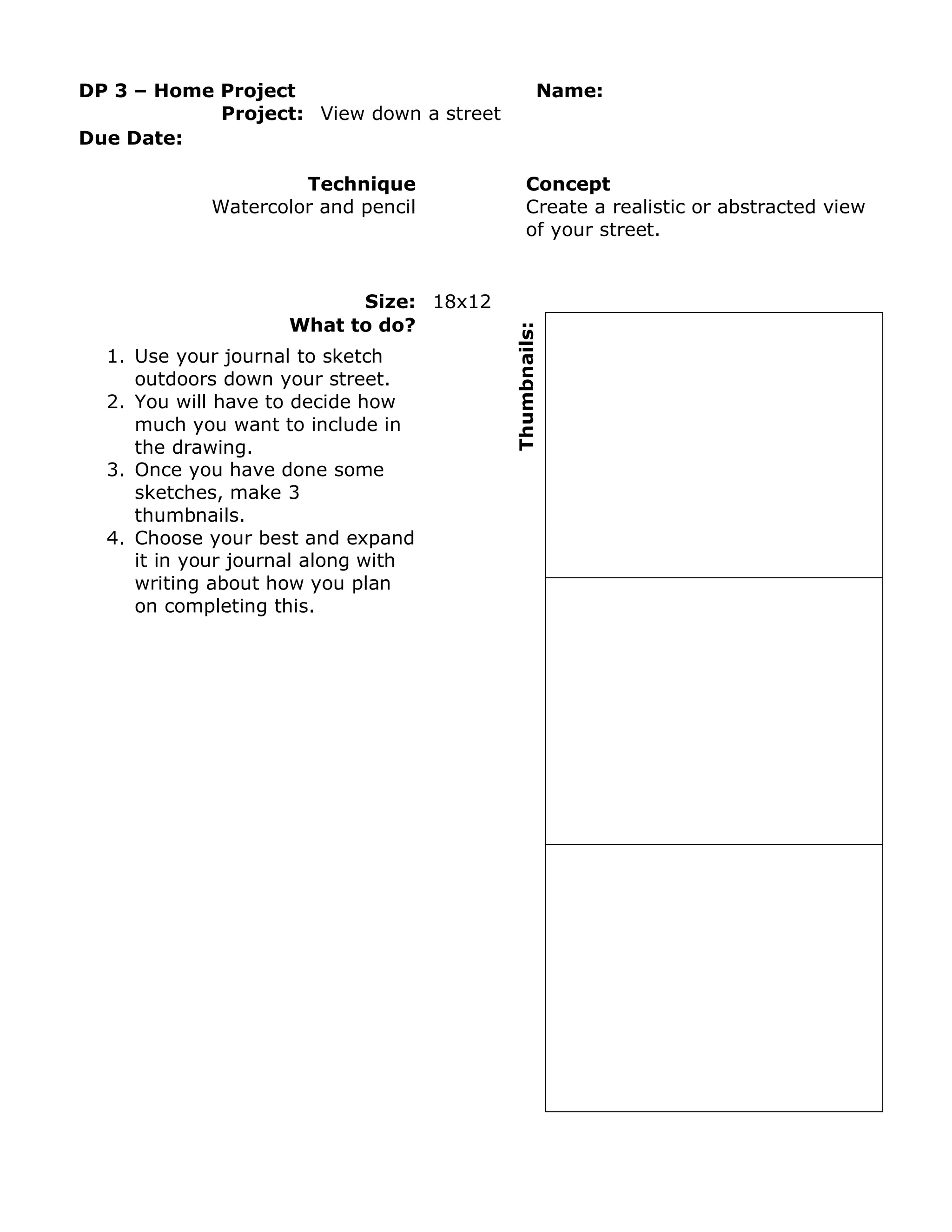 Dp3 hw street drawing | PDF