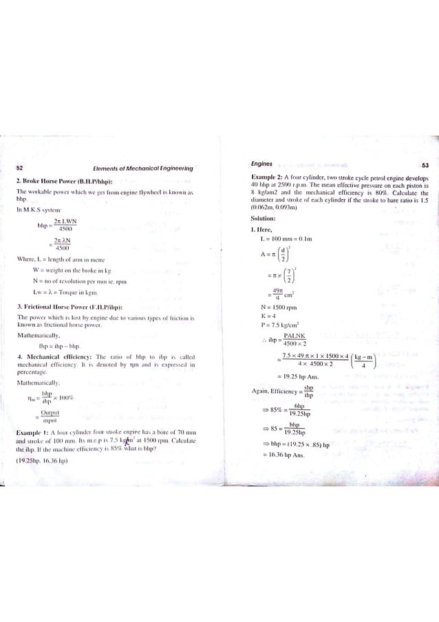 Elements of mechanical engineering (notes) | PDF