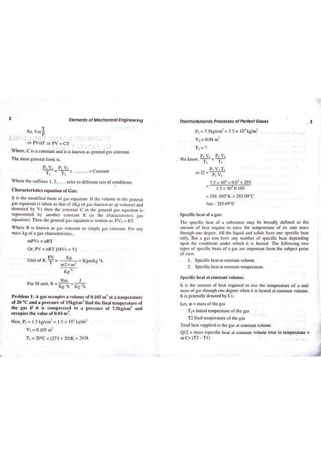 Elements of mechanical engineering (notes) | PDF