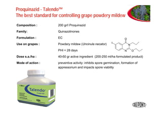 Fungicides DuPont portfolio for grapes | PDF
