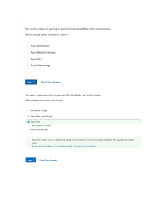 DP 900 Azure Data Fundamentals Quesions Microsoft | PDF