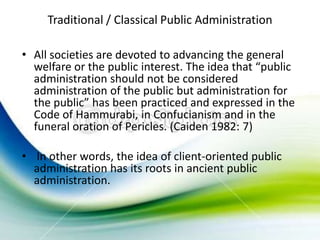 Evolution of Public Administration | PPTX