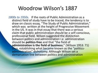 Evolution of Public Administration | PPTX