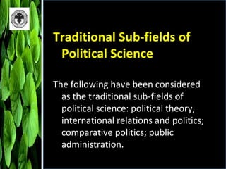 Field of Specialization of Public Administration | PPT