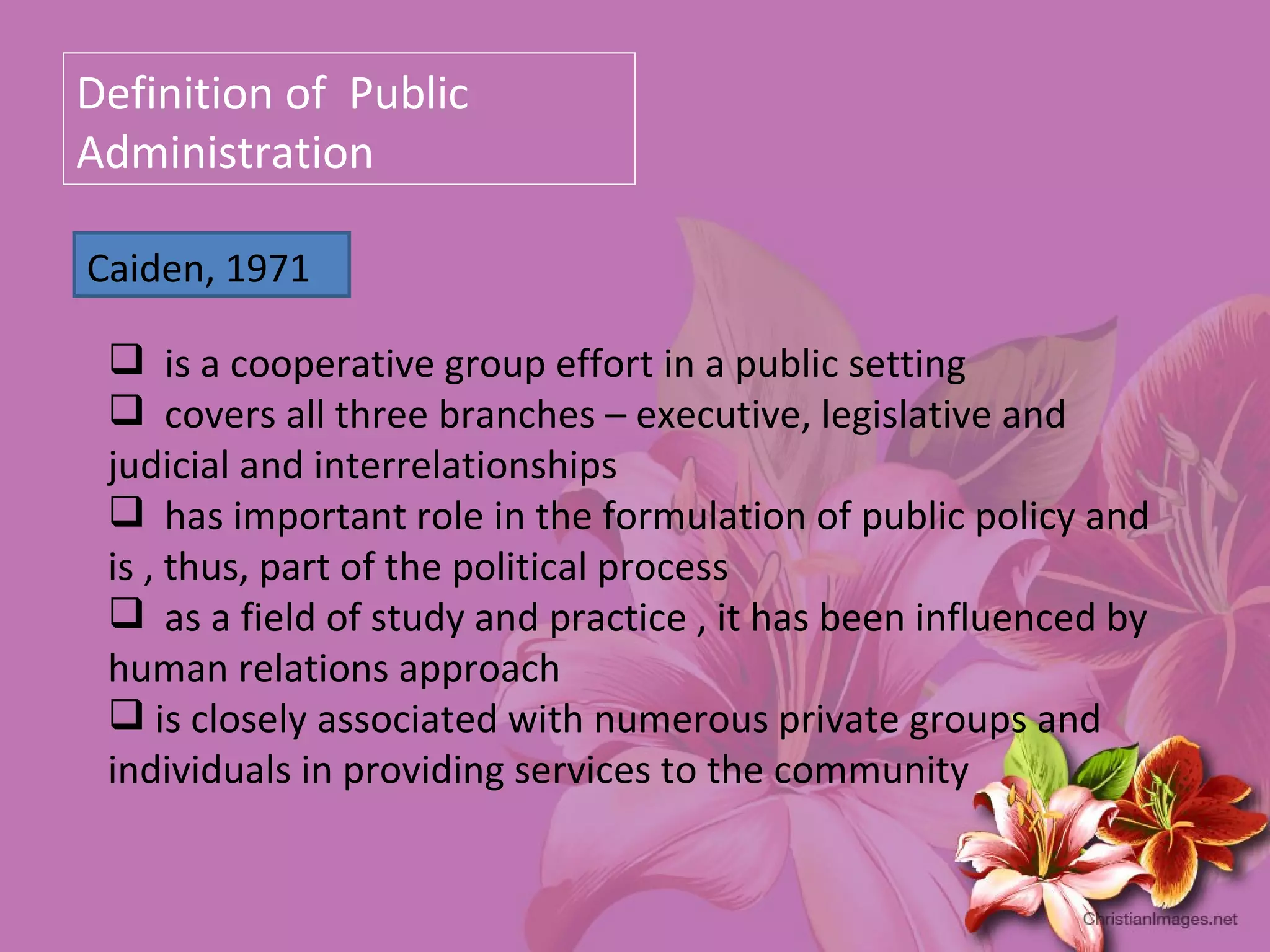 Introduction To Public Administration Ppt