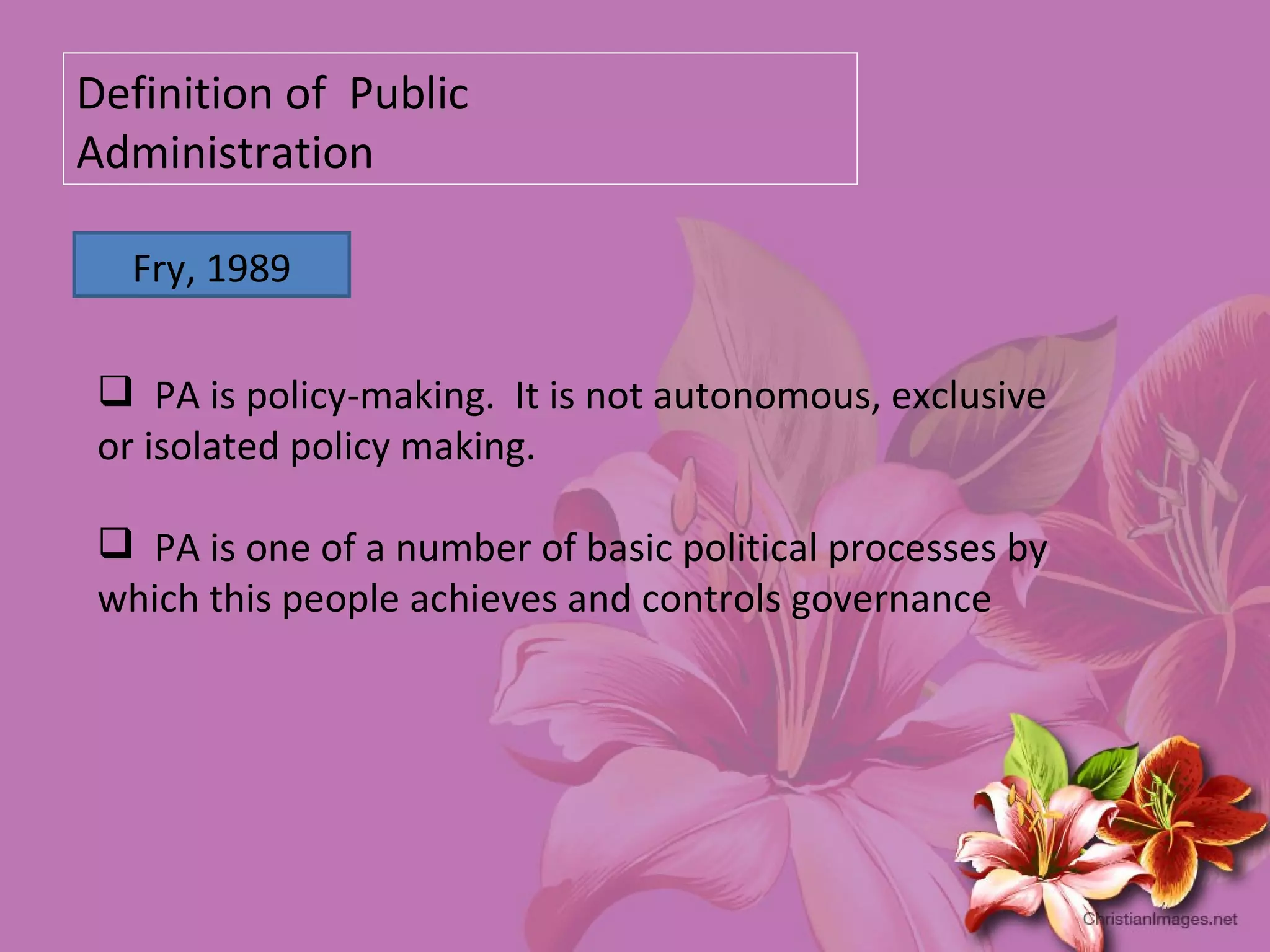 Introduction to Public Administration | PPT