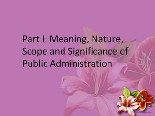 Introduction to Public Administration | PPT