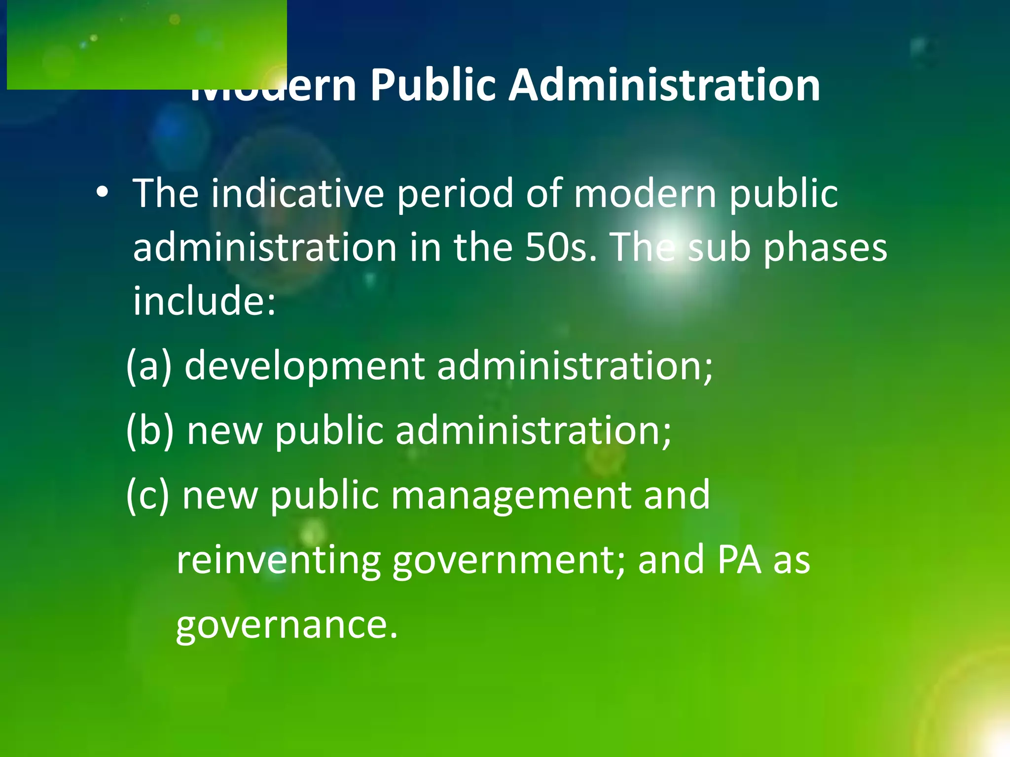 Modern Public Administration | PPTX